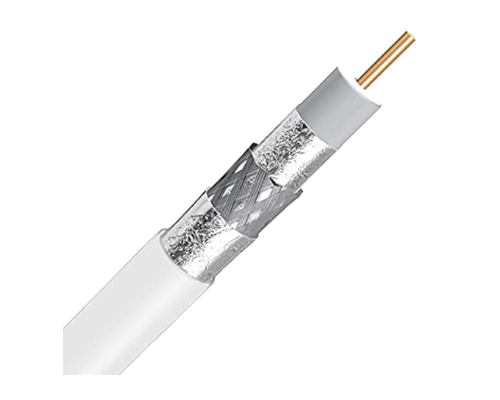 Cable Coaxial RG-6 Tri 100% Cu Blanco LSZH 305 mt – TAC Communications