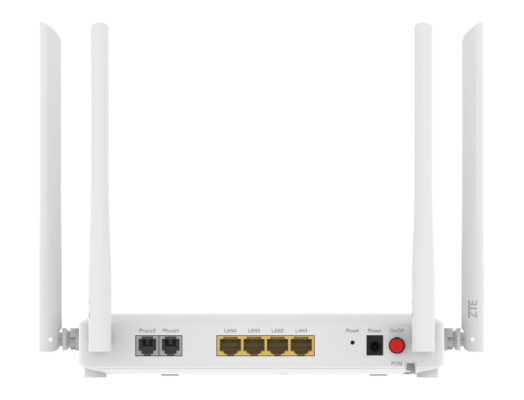 ONT GPON ZTE F6600 WiFi 6 Dual Band – TAC Communications